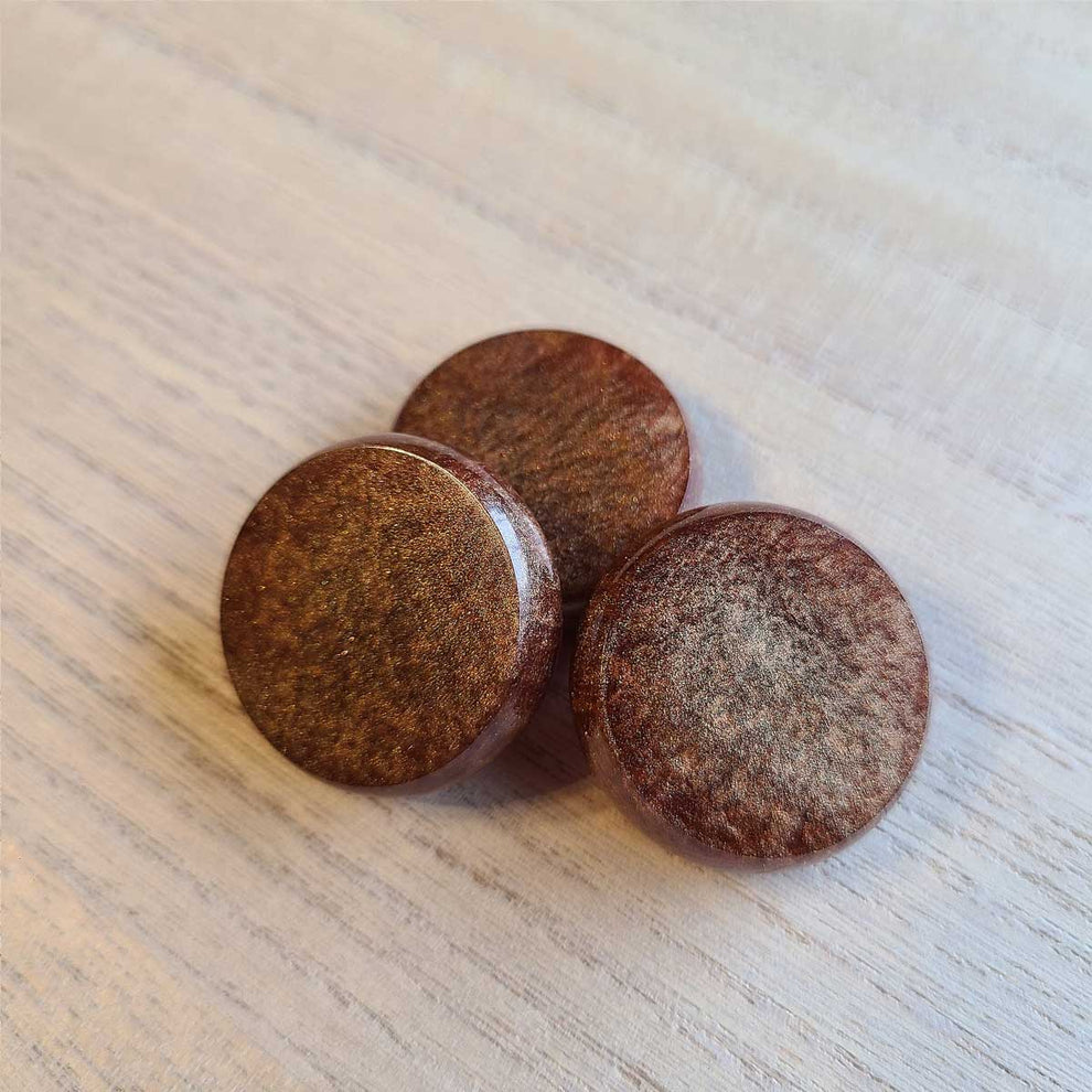 Resin Crokinole Discs, Solid Tones – BrownCastle Games