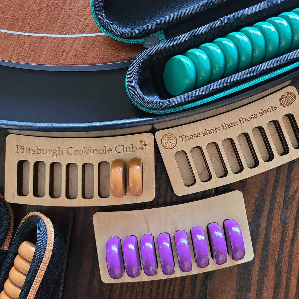 8 Disc Holder, Mini Crokinole Button Tray – BrownCastle Games