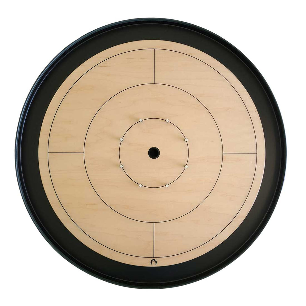 The Duke, Maple and Modern Metal Rail Crokinole Board with Heavy Duty ...