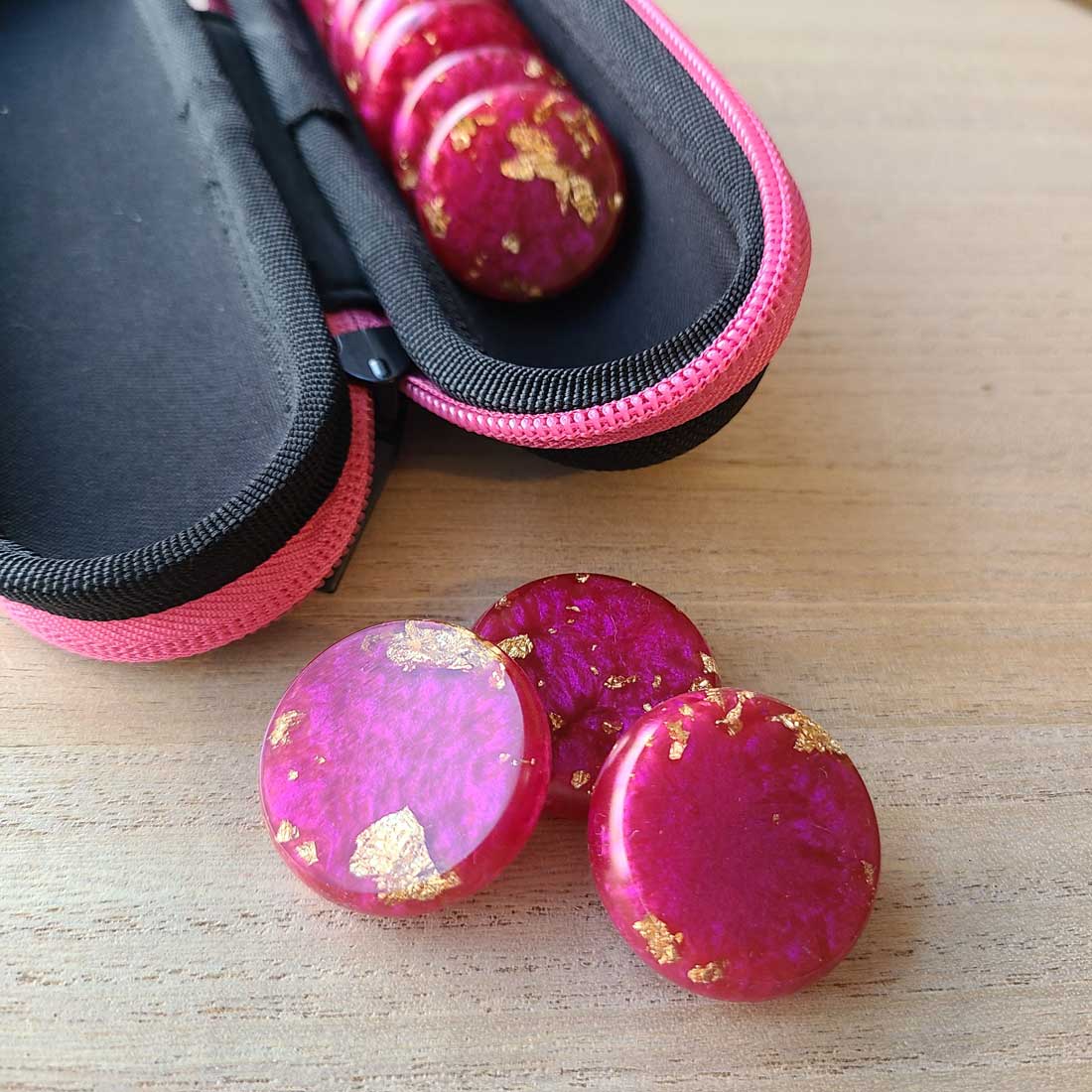 Resin Crokinole Discs, Gilded – BrownCastle Games