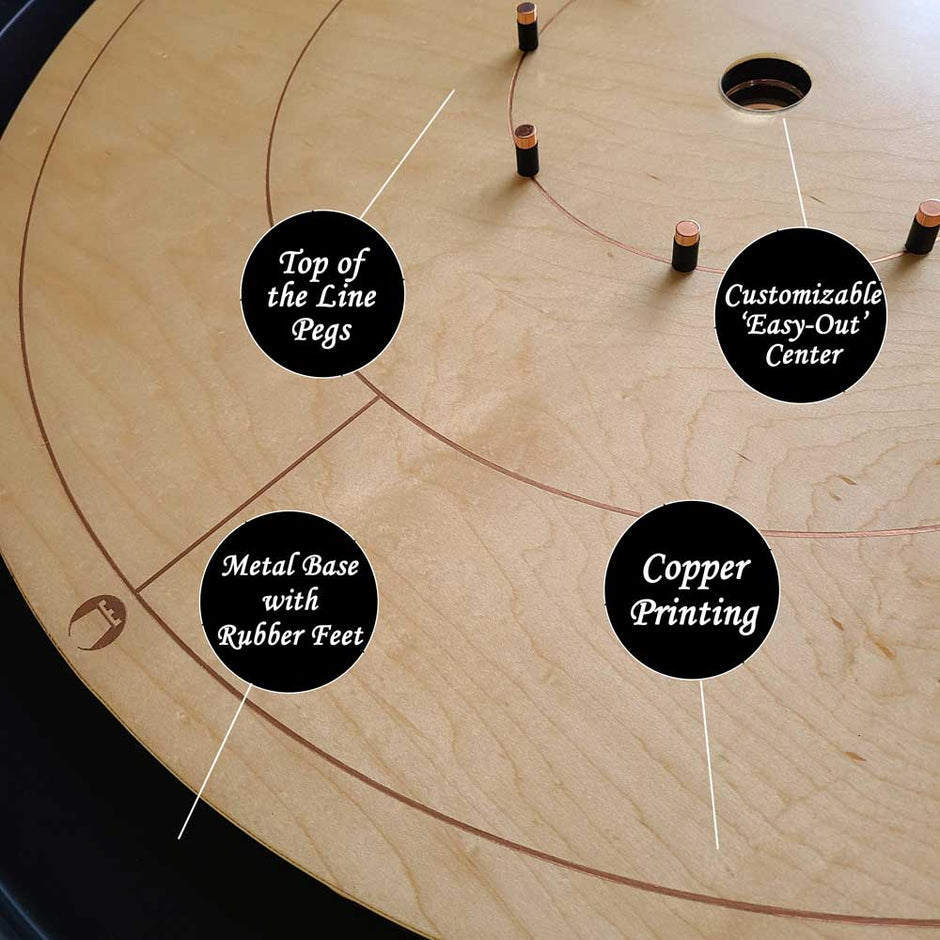 BrownCastle Games Crokinole Boards, made in the USA