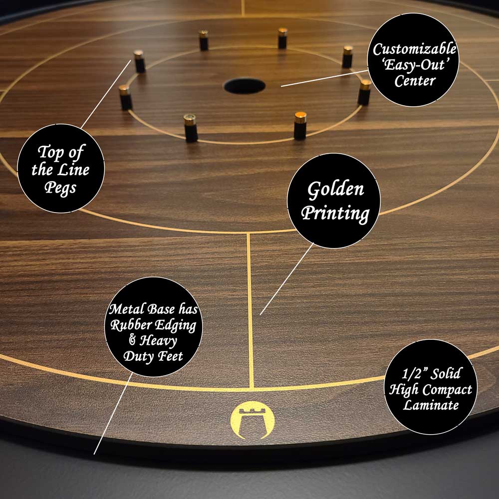 BrownCastle Games Crokinole Boards, made in the USA