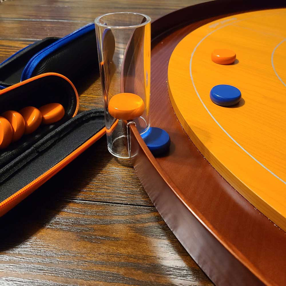 Translucent 20 Holder Tube Set for Crokinole Rail – BrownCastle Games